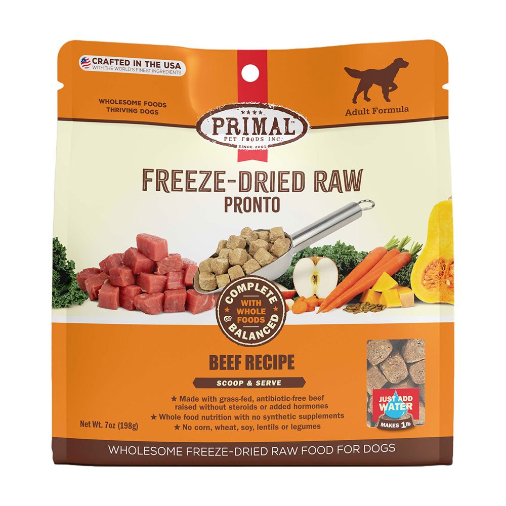Primal Freeze-Dried Pronto Beef Formula Dog Food — American Tails Pet ...